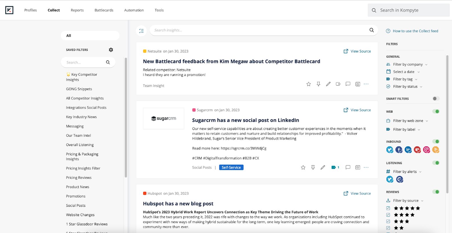 Kompyte, Crayon, and Klue - Evaluating the Top Competitive Intelligence ...