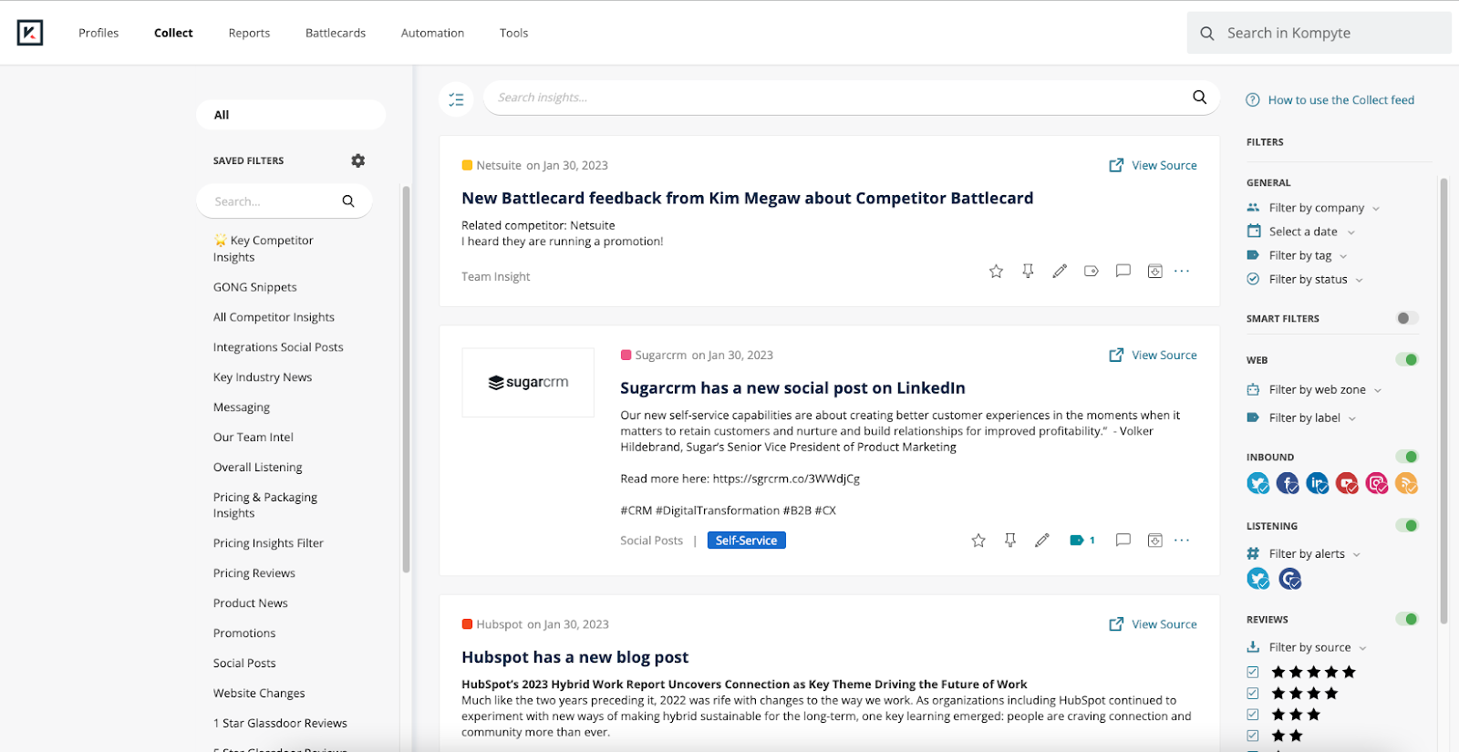 Kompyte, Crayon, and Klue - Evaluating the Top Competitive Intelligence ...