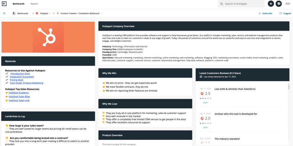 The 9 Sales Battlecards Every Sales Team Needs - with examples