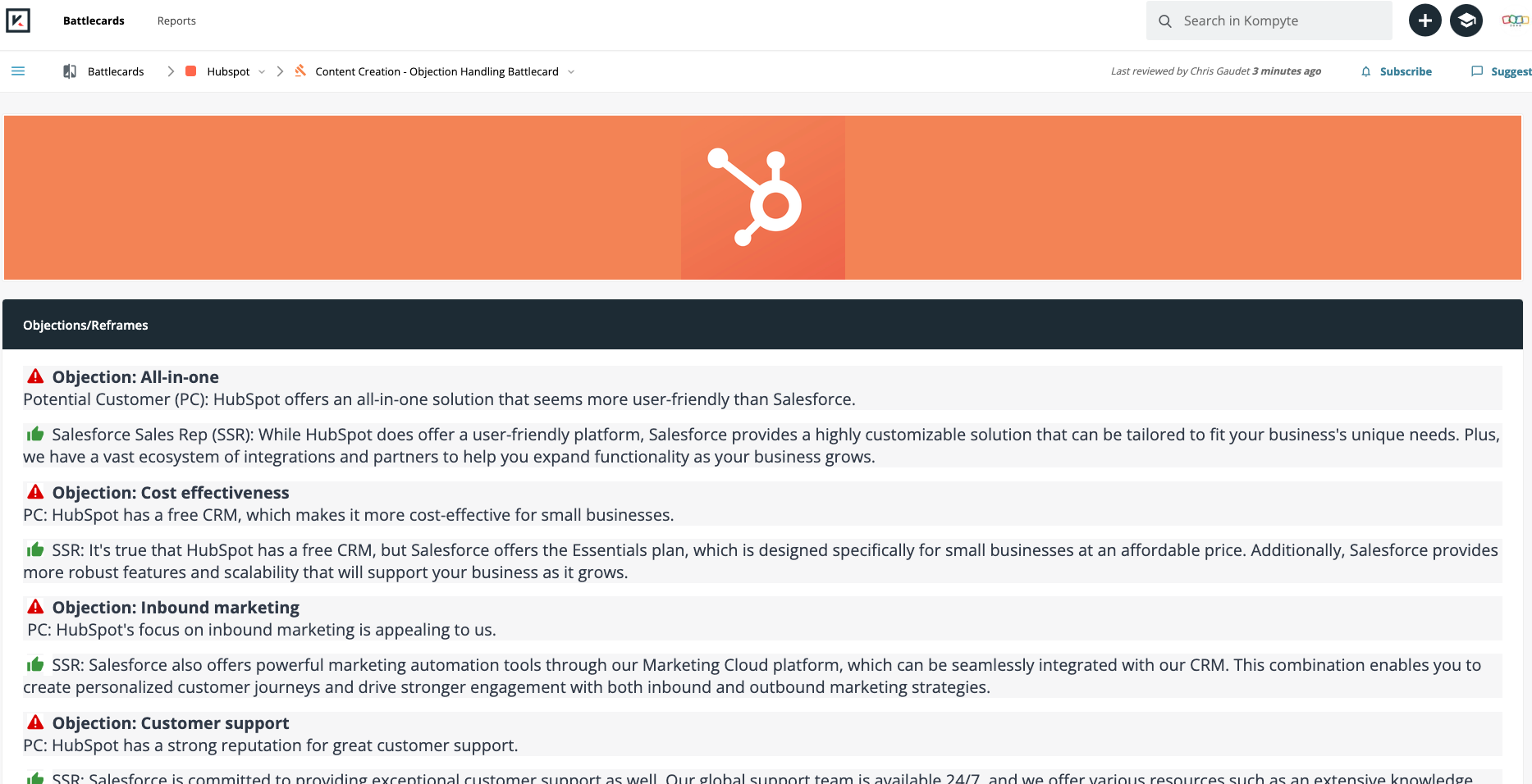 The 9 Sales Battlecards Every Sales Team Needs - with examples